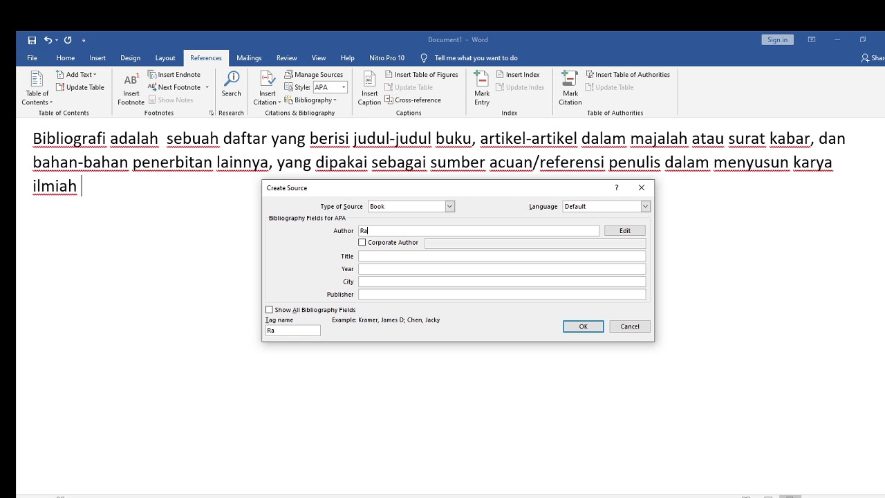 Kuliah Bahasa Indonesia: Membuat Sitasi dan Bibliografi Otomatis di ...