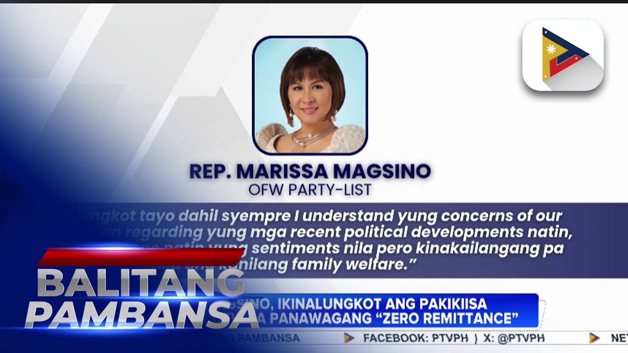 Ilang OFW, tutol sa panawagan ng ilang Pinoy sa ibang bansa kaugnay ng ‘Zero Remittance’ - YouTube