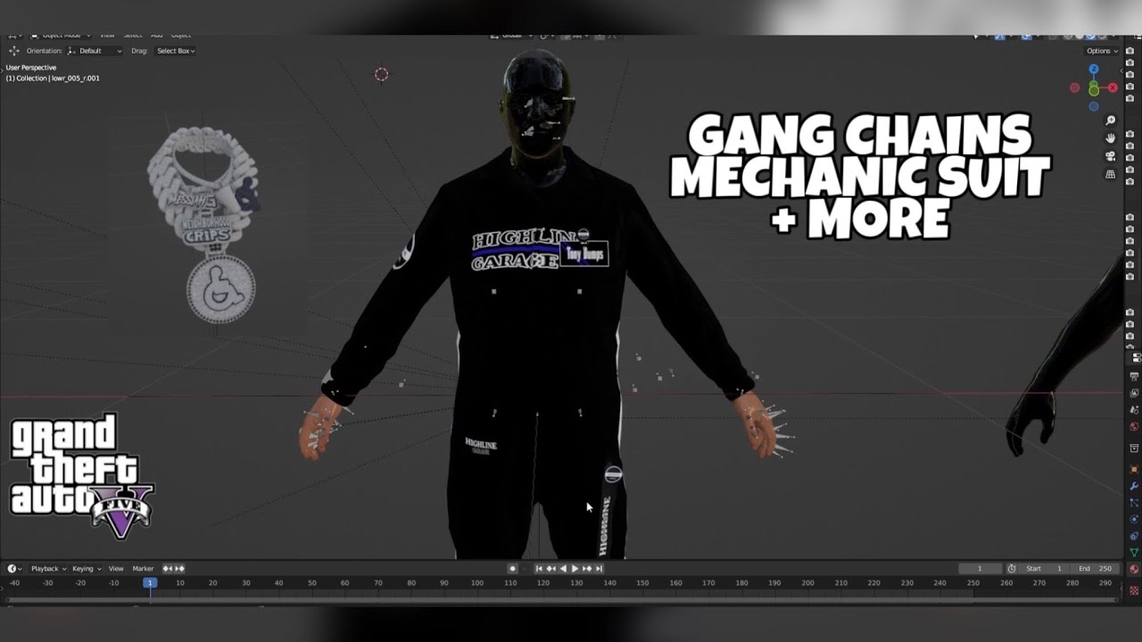 Making Iced Out Chain, Mechanic Suit, Gang Skintight, Etc In GTA 5 ...