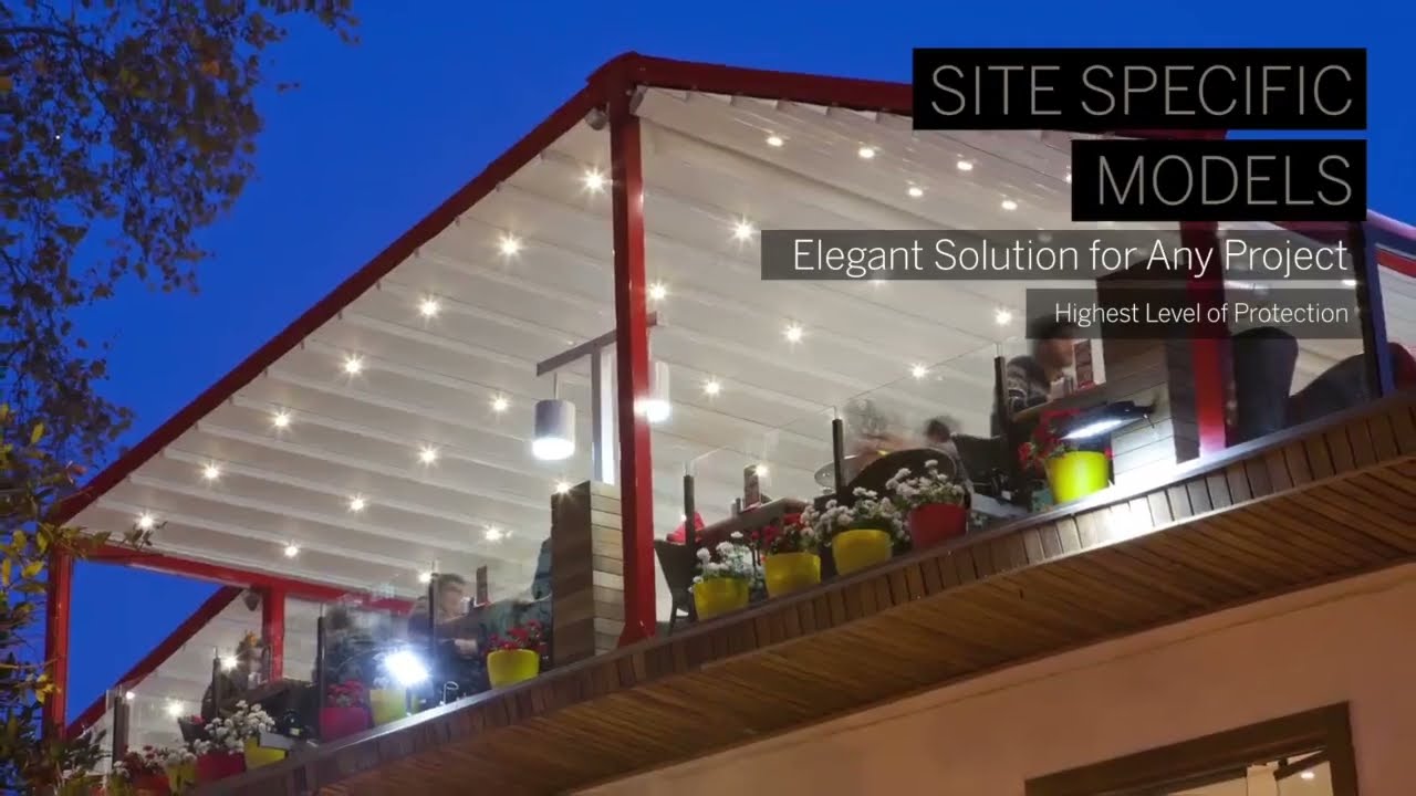 Suntech Retractable Roof and Pergola Models - YouTube