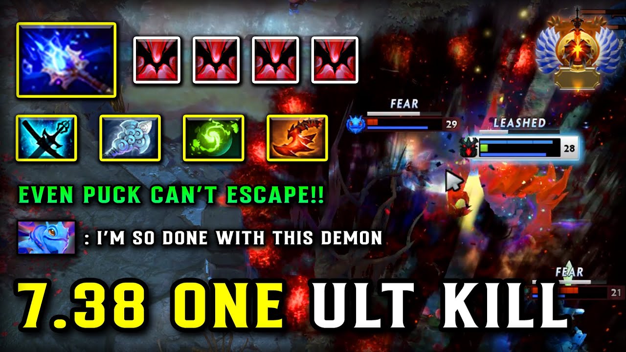 7.38 ONE ULT KILL MID Shadow Fiend Full of Magical Build | Even Puck ...