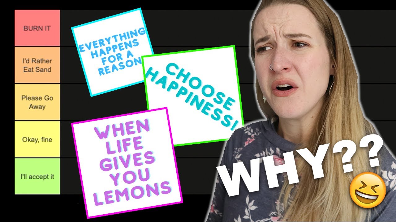 The Ultimate Tier List of the WORST Clichés We Say.... - YouTube