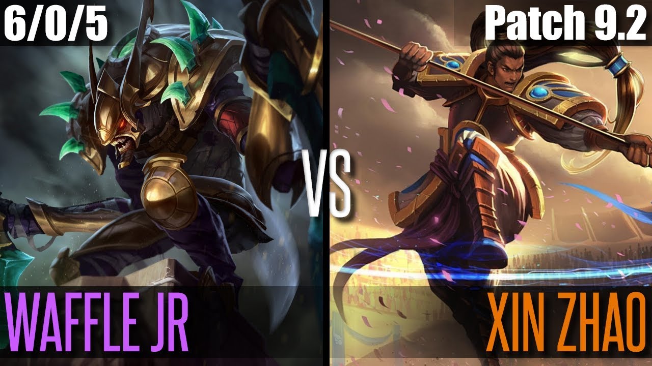 Waffle Jr Khazix Vs Xin Zhao Oce Ranked Patch 9 2 Youtube