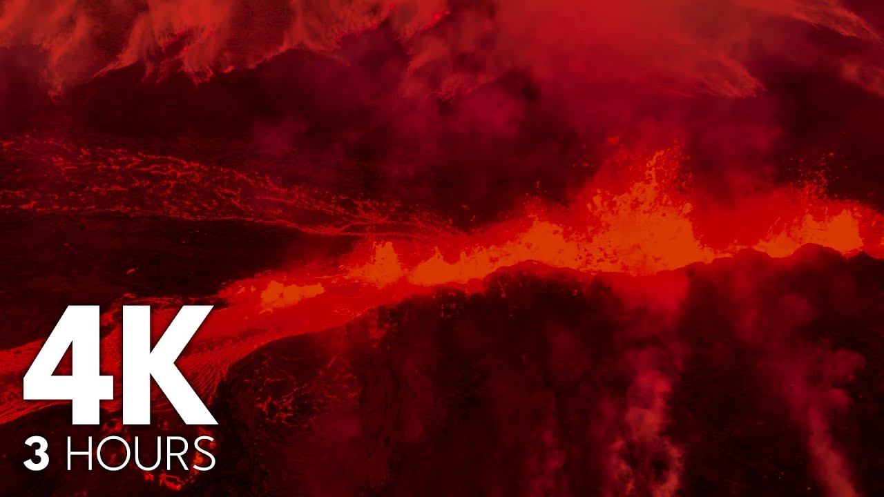 MESMERIZING FLOWING LAVA | 3 Hours of Relaxing Lava Streams for Sleep ...