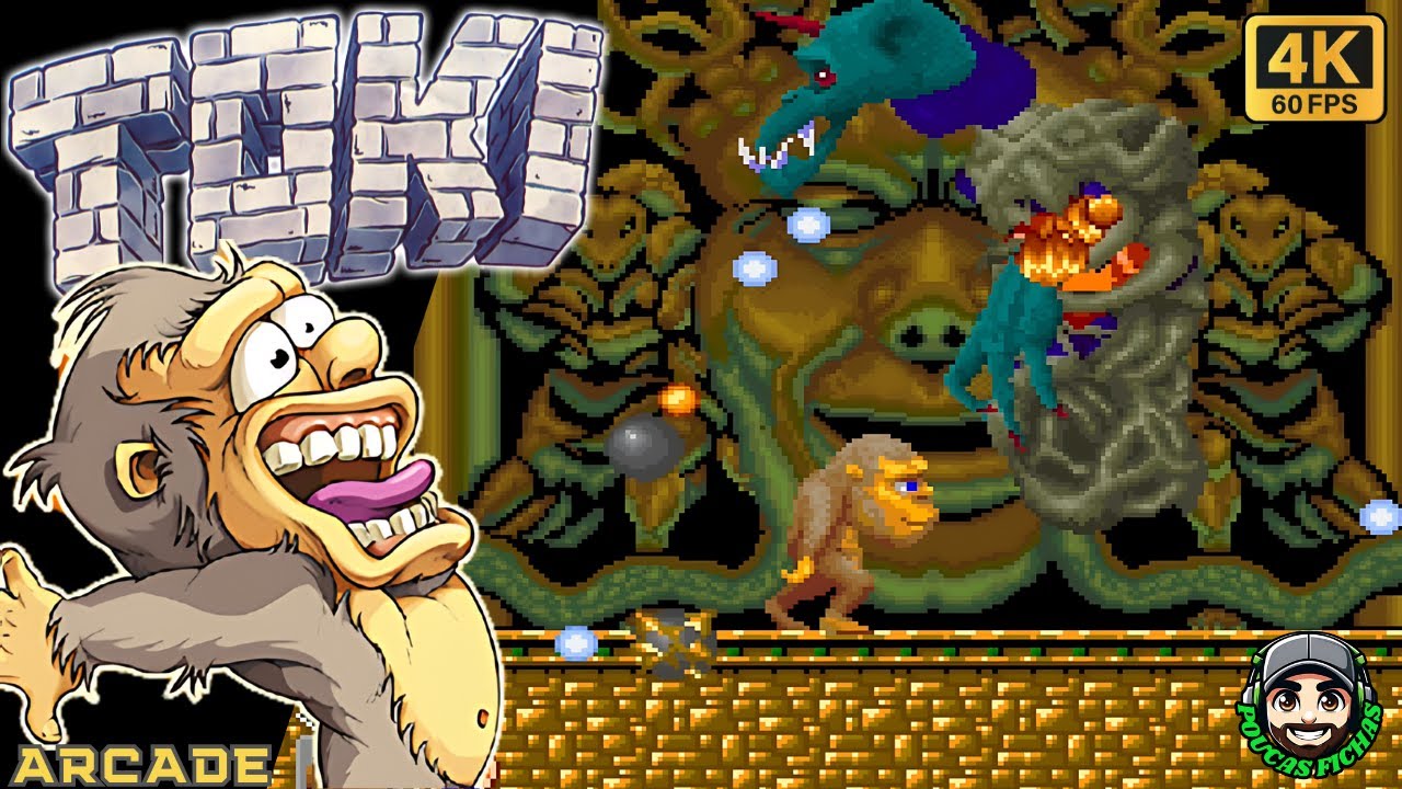 TOKI ( ARCADE / 1989 ) GAMEPLAY / 1CC - 4K HD 60 FPS 🔴 - YouTube