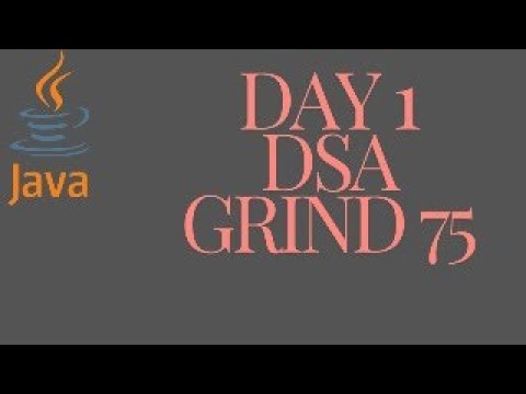 Learning Data Structures & Algorithms in Java| Day 1 - YouTube