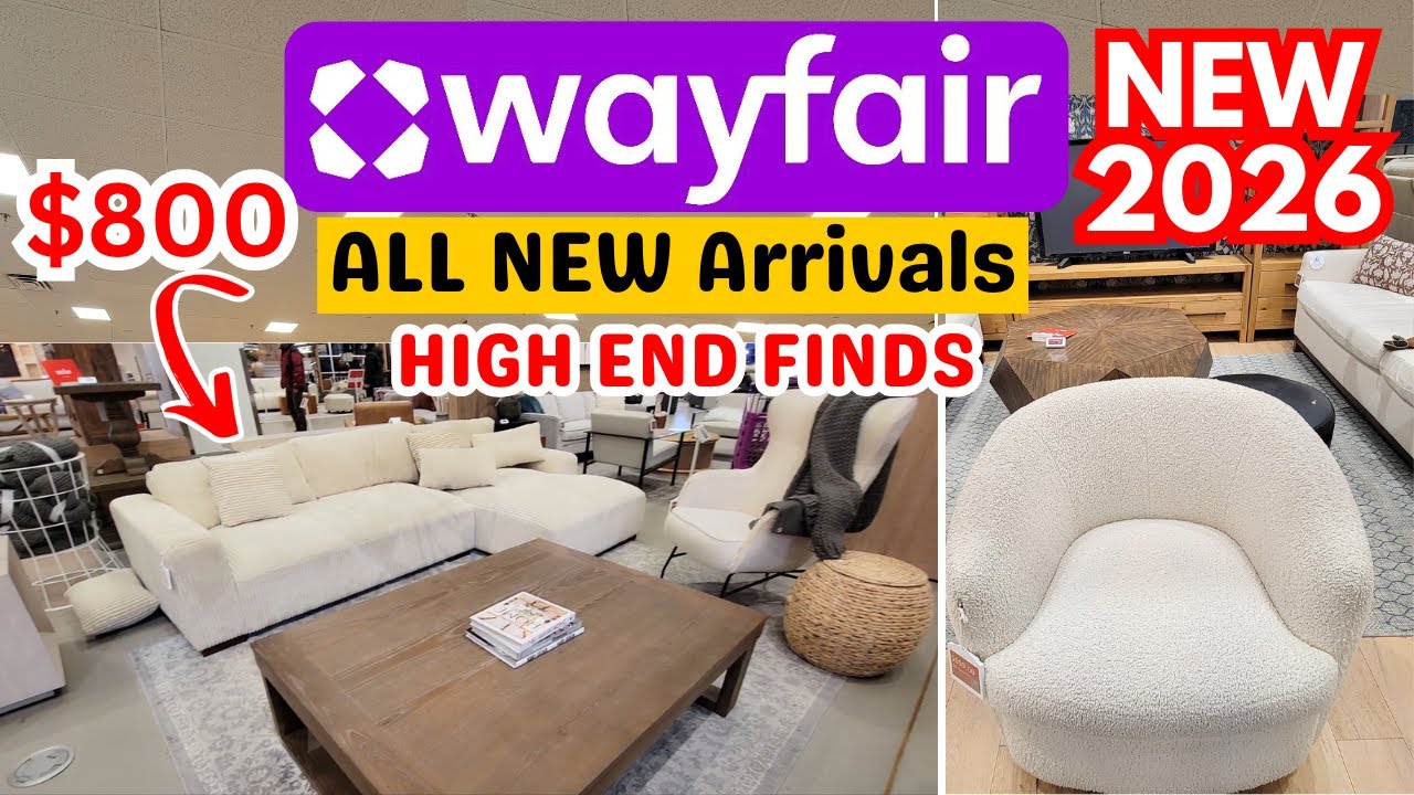 NEW WAYFAIR FURNITURE FINDS | SHOP WITH ME | STORE TOUR - YouTube