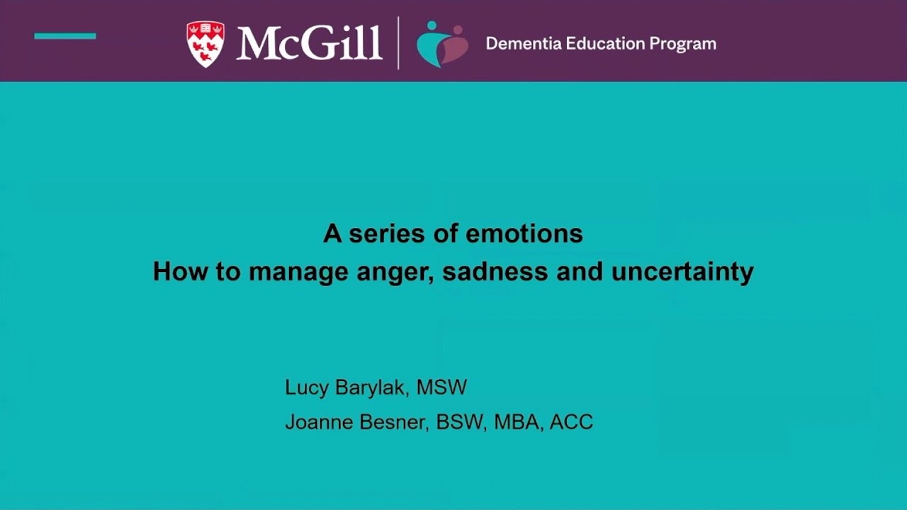 Caring Conversations: A Series of Emotions - How to manage anger ...