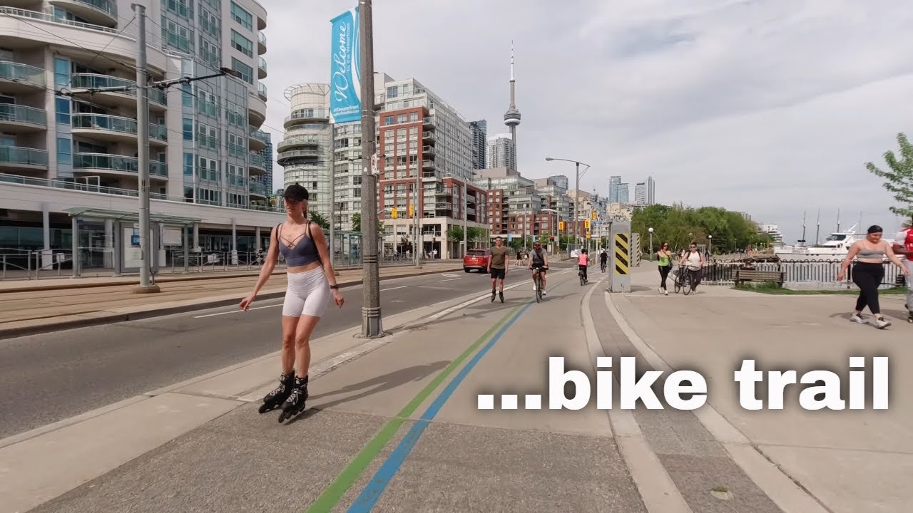 Cycling the Toronto Waterfront Trail - YouTube