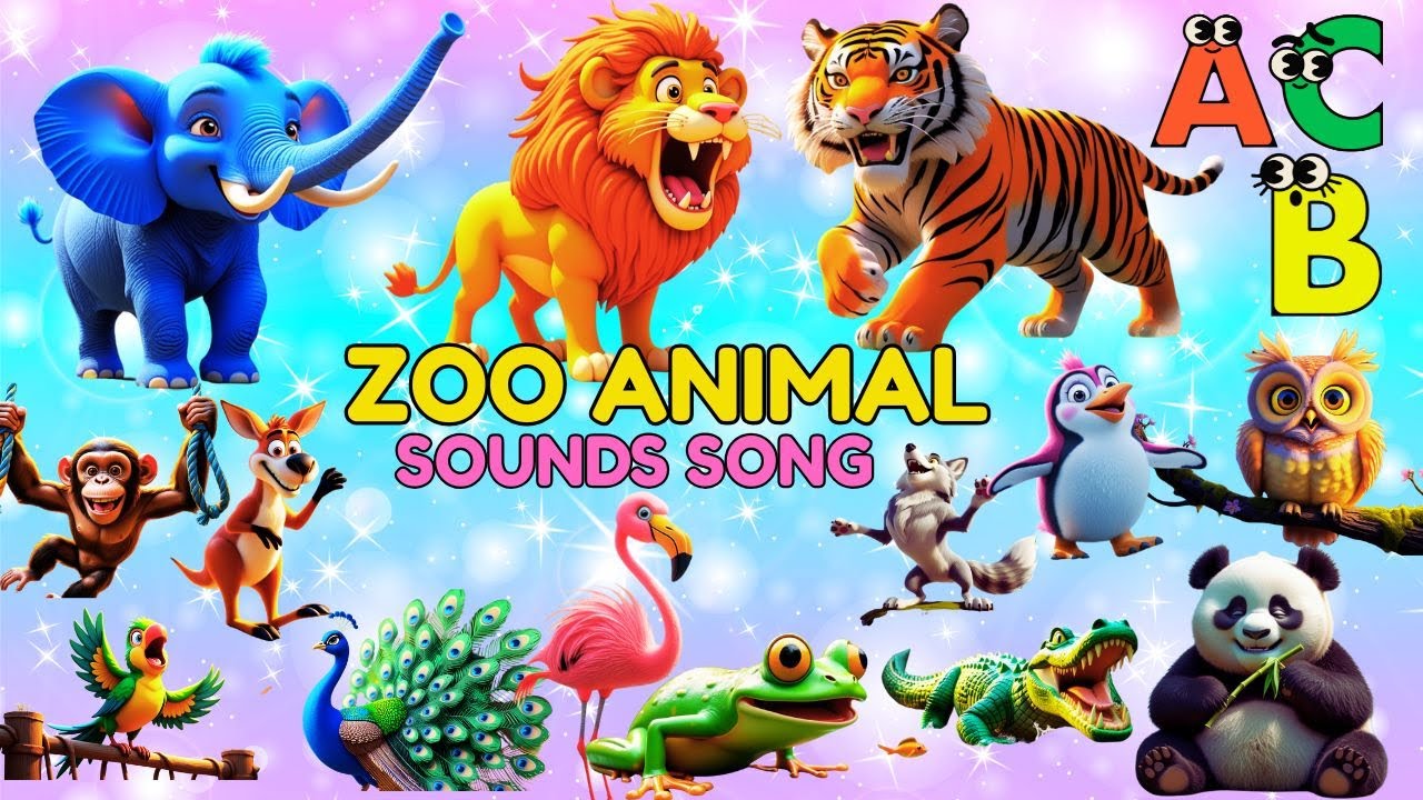 Zoo Animal Sounds Song | Zoo Animal Sounds Song l Kids Learning Sound ...