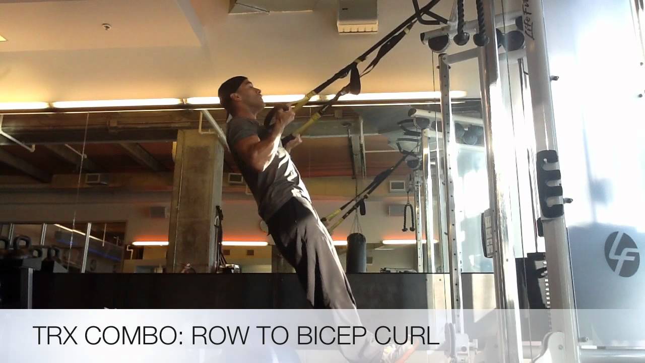 TRX COMBO: TRX ROW TO BICEP CURL - YouTube