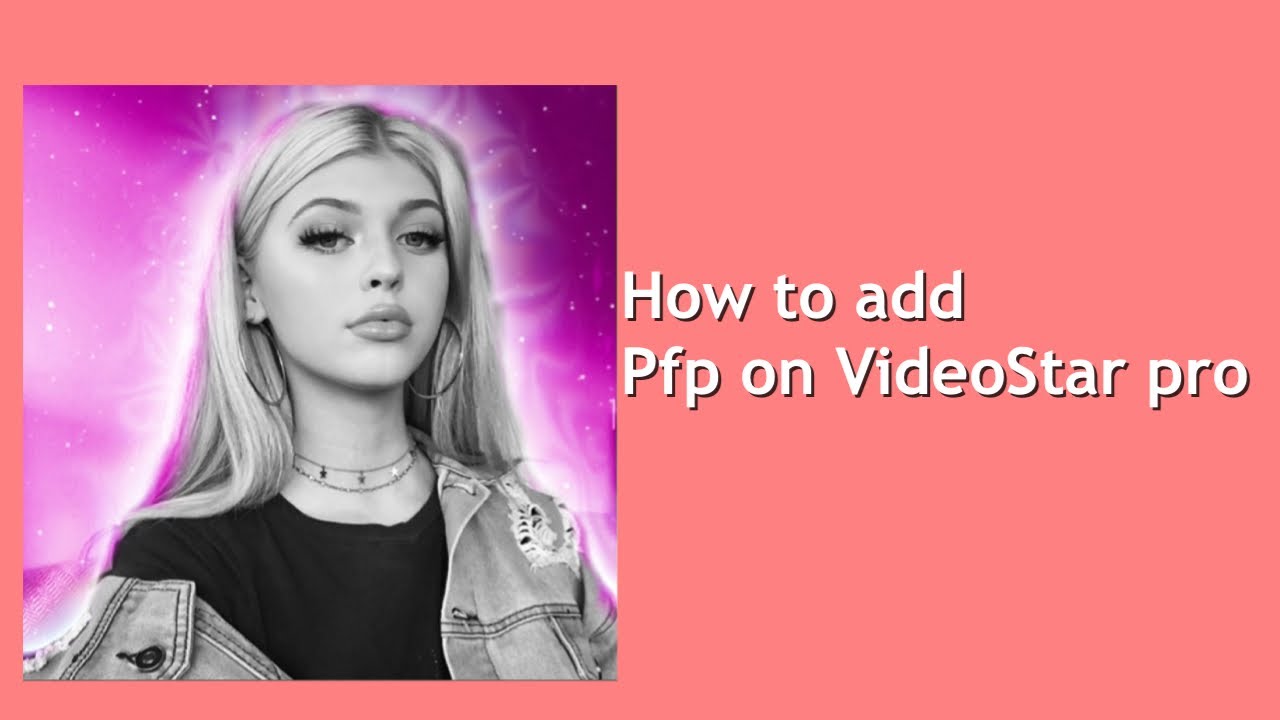 How to add a profile picture on VideoStar Pro | read discription - YouTube