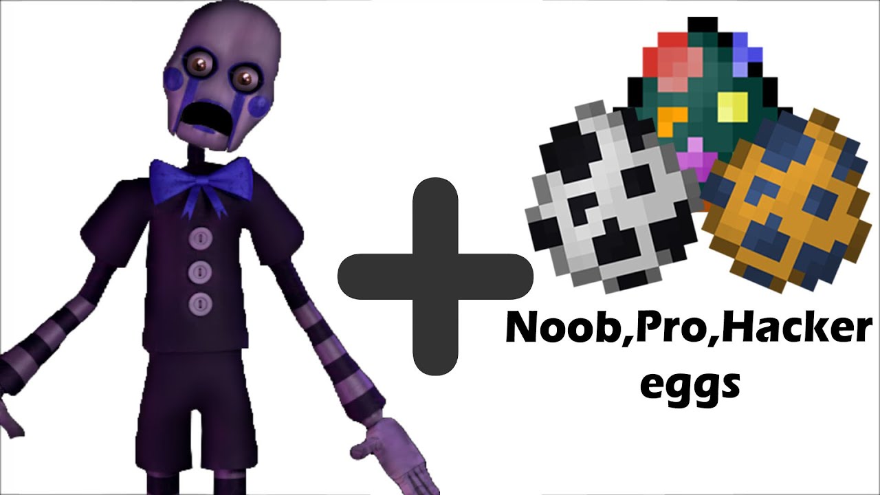 Puppet + noob pro hacker Eggs = ??? Animations #54 || animation ...