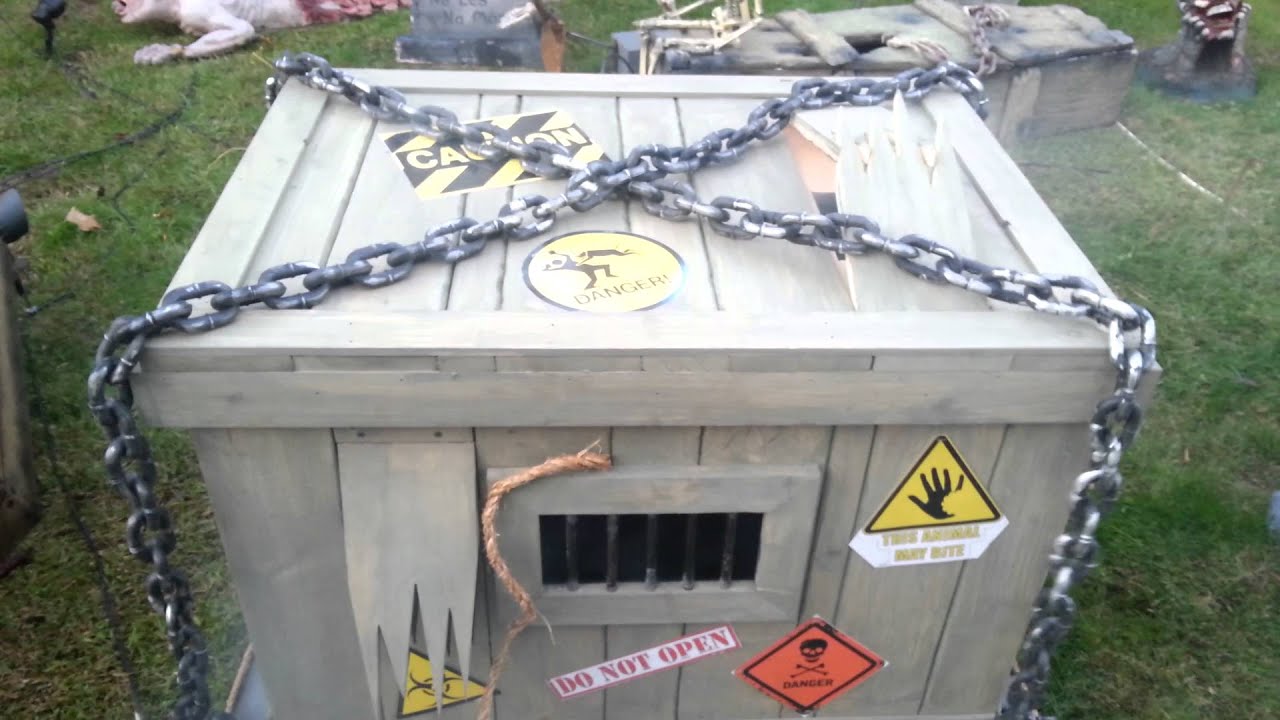 Creature Crate with a twist Halloween prop - YouTube
