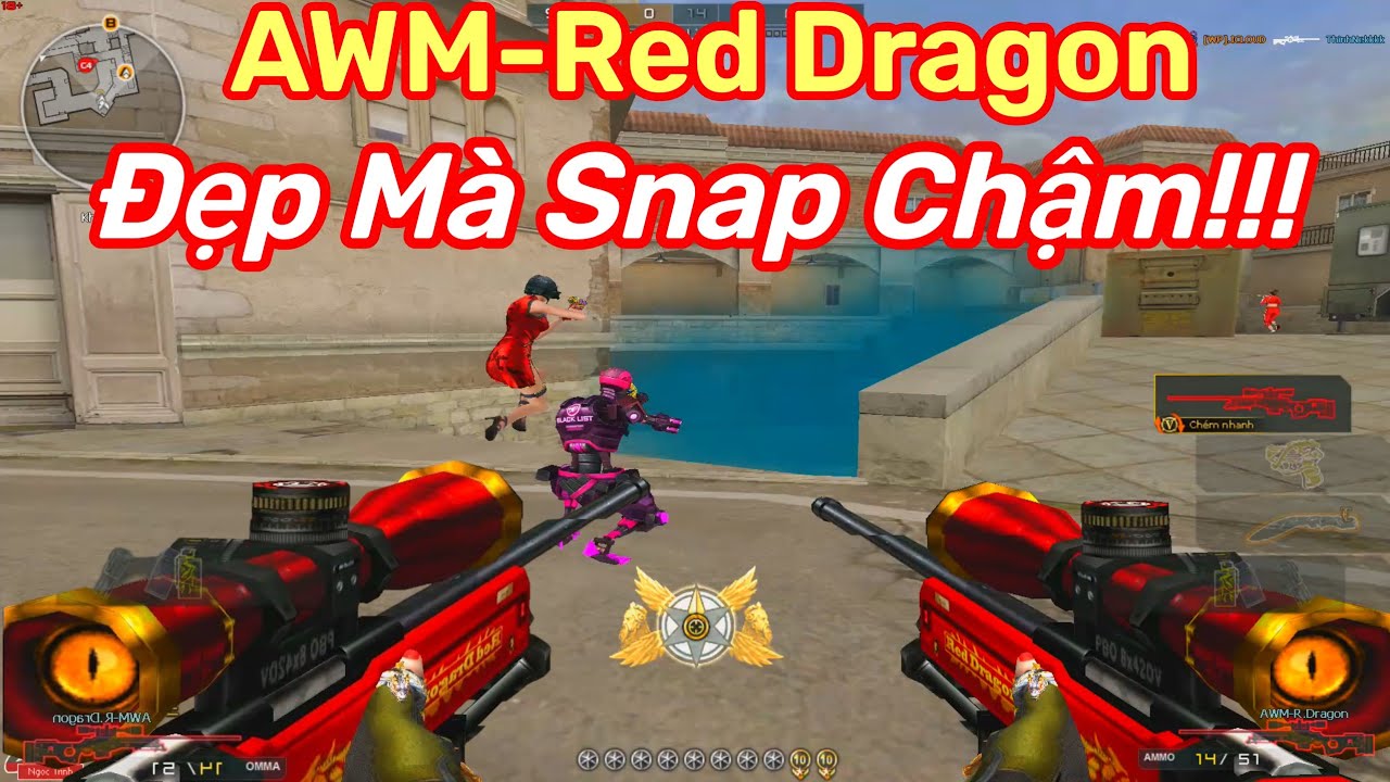 AWM Red Dragon Đẹp Mà Snap Chậm Video4K Bình luận Game Đột Kích - YouTube