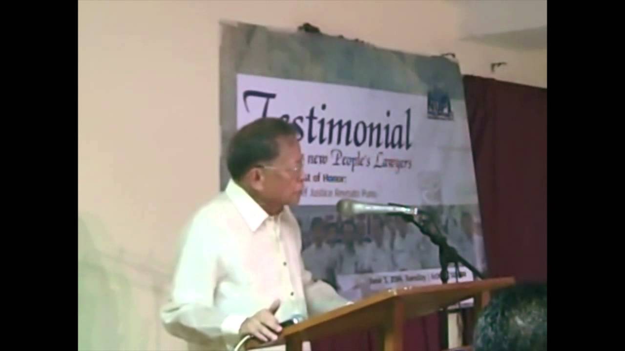 Former Chief Justice Reynato Puno to new lawyers: 'The fight for the ...