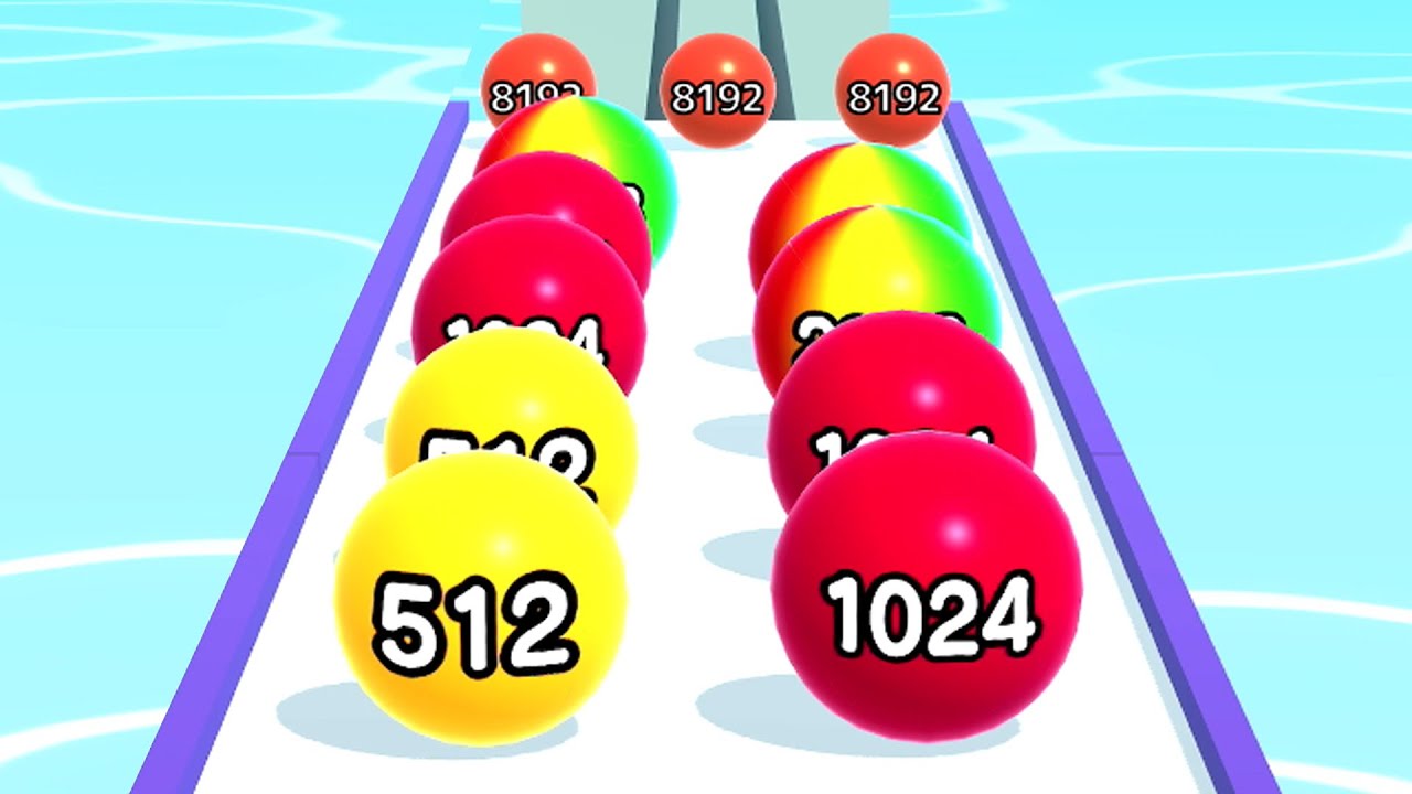 Ball Run 2048 - All Levels Gameplay Android, iOS ( Levels 990 ) - YouTube
