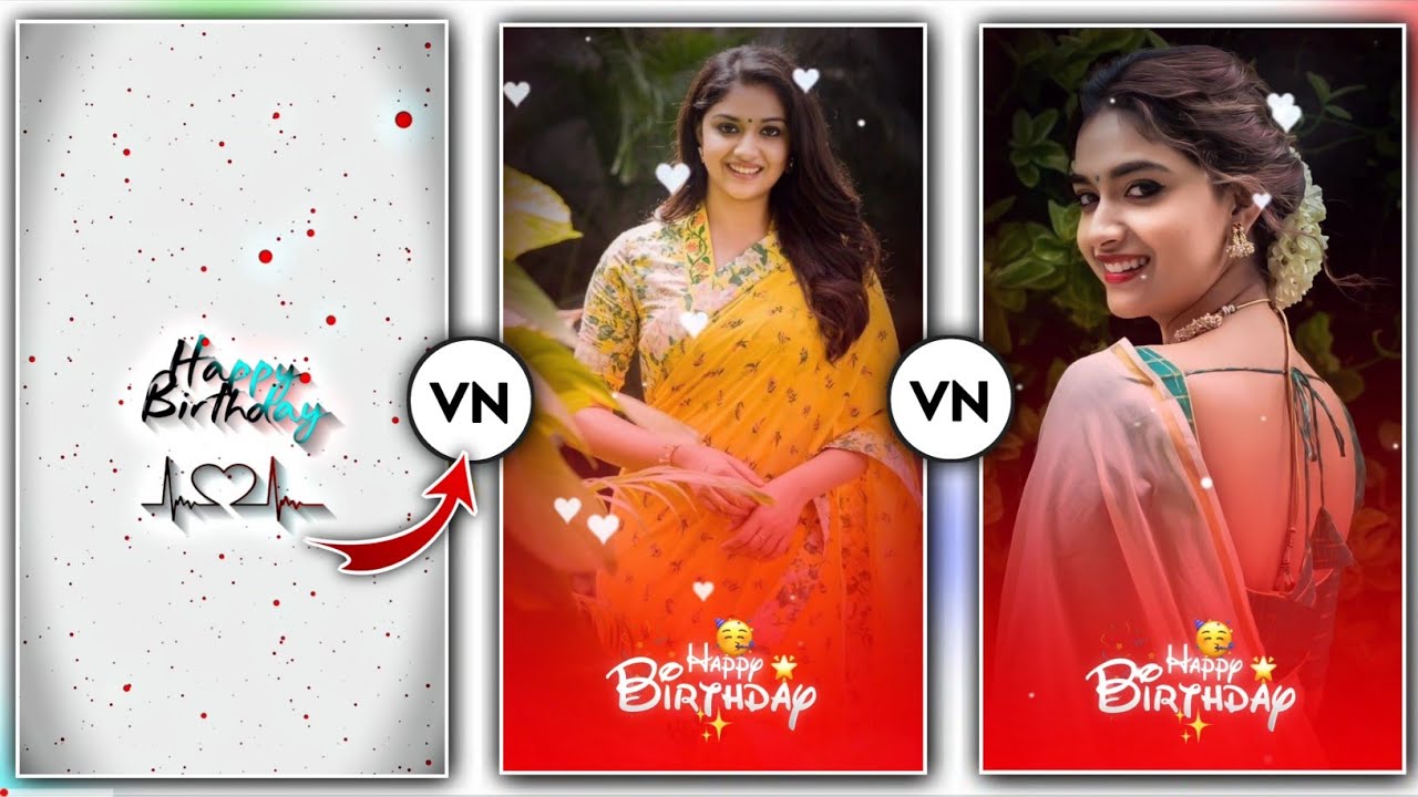 Happy Birthday Video Editing Vn App | New Happy Birthday Status Video Editing #somnathtech # ...