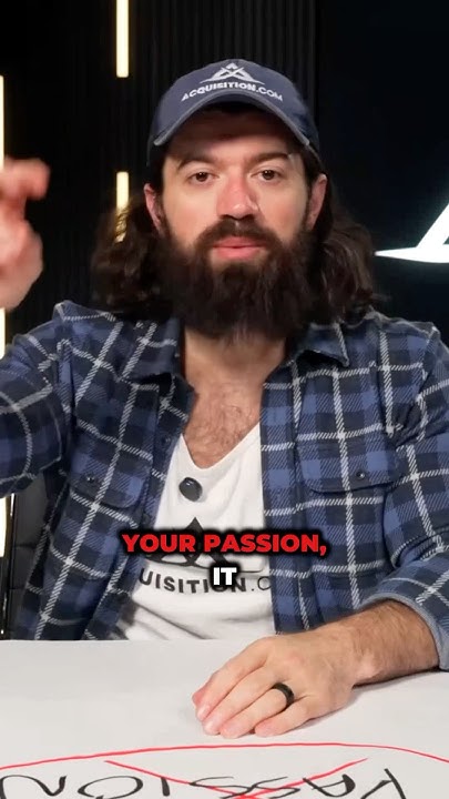 Follow your passion | Alex Hormozi #motivation #business #alexhormozi #wealth - YouTube