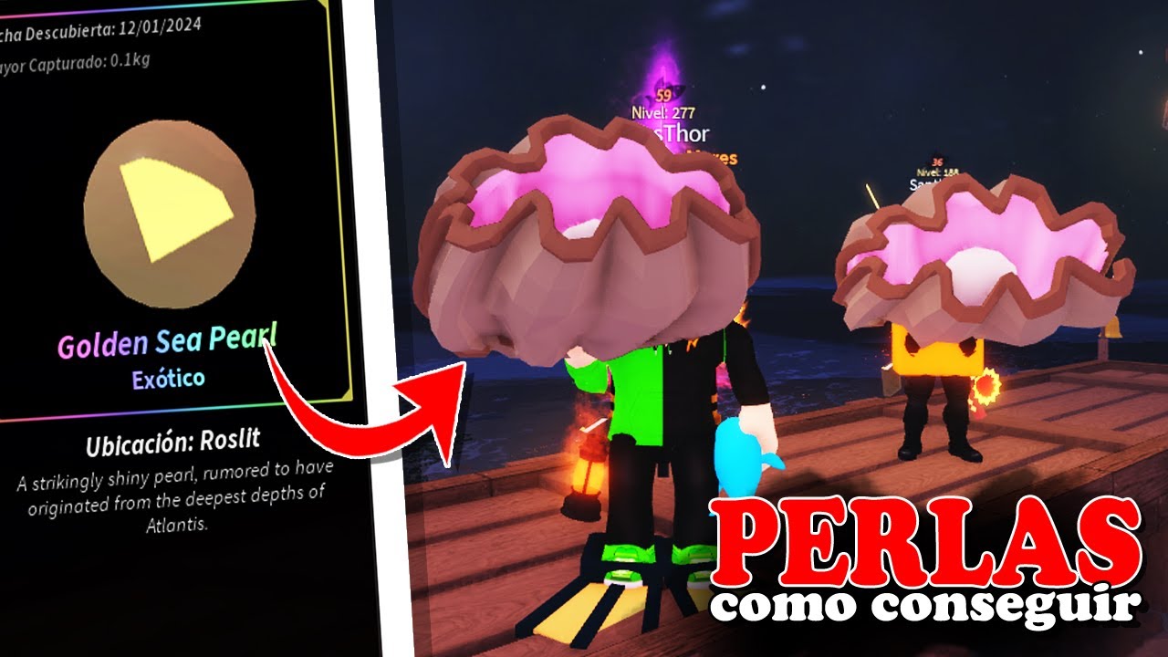 como conseguir LAS PERLAS en FISCH ROBLOX (GUIA MAXIMA) - YouTube