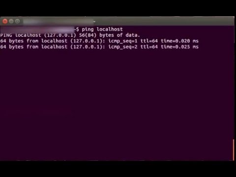 Ubuntu ping localhost - YouTube