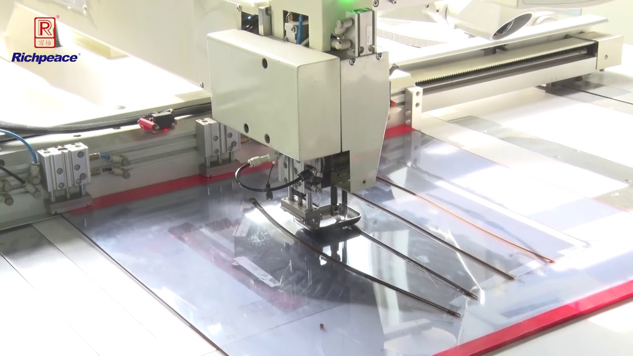 Jacket panel sewing by Richpeace auto sewing machine - YouTube