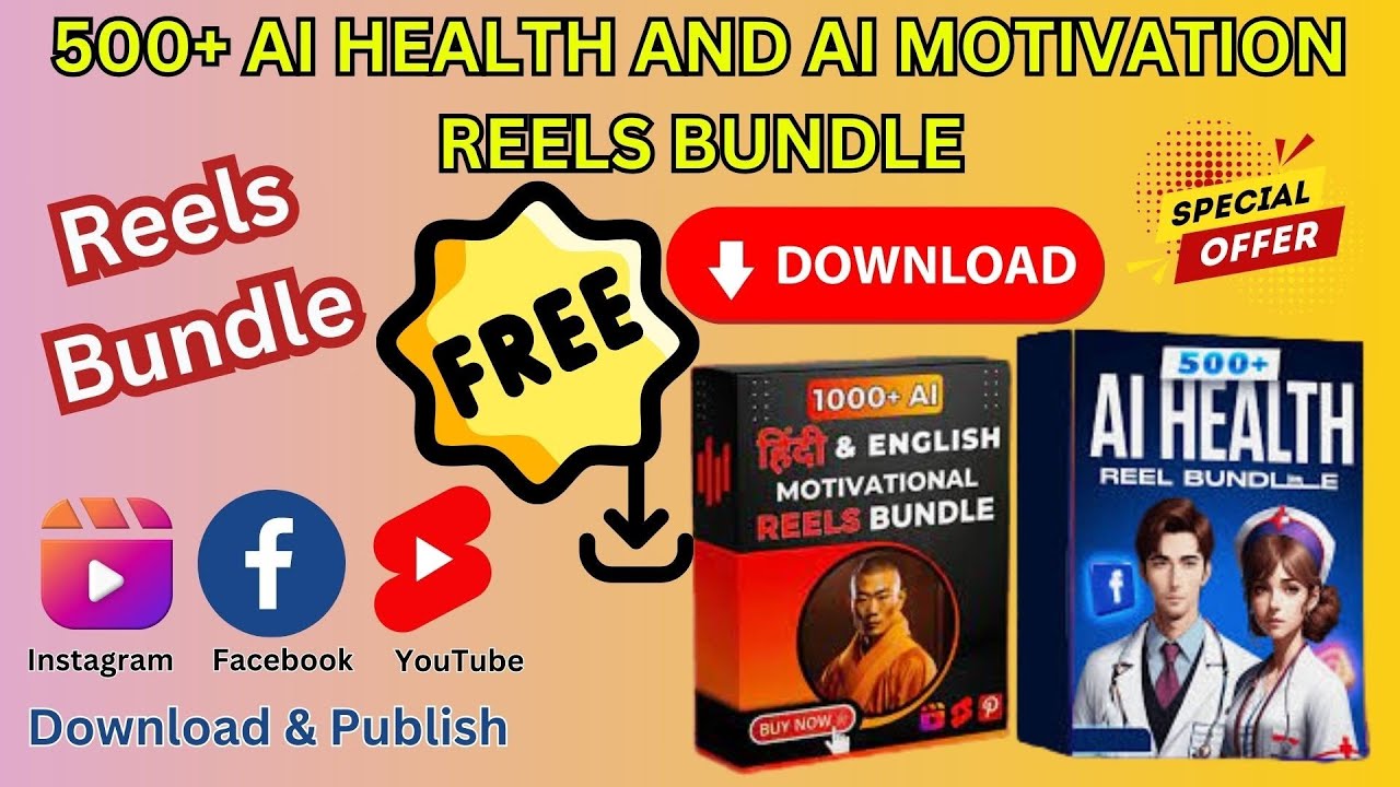 Health Ai reels bundle Free download | Instagram reels bundle - YouTube