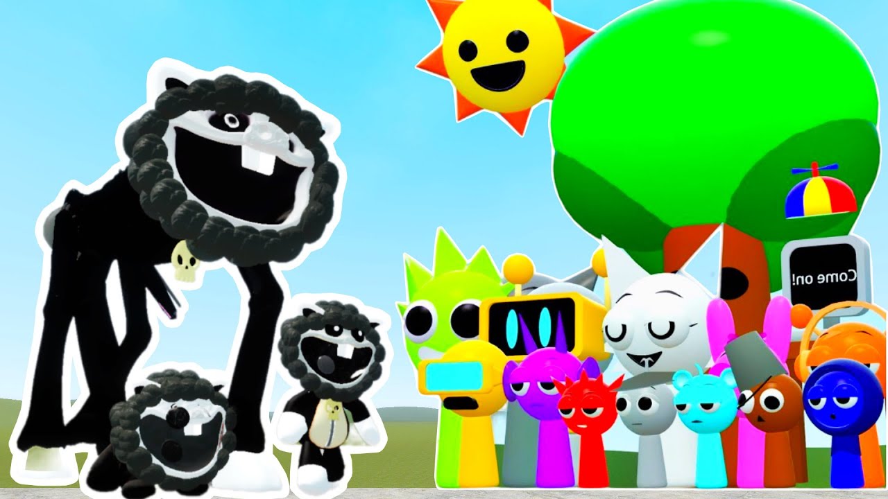 New Baba Chops Nightmare Critters Vs Sprunki Incredibox Family In Garry ...