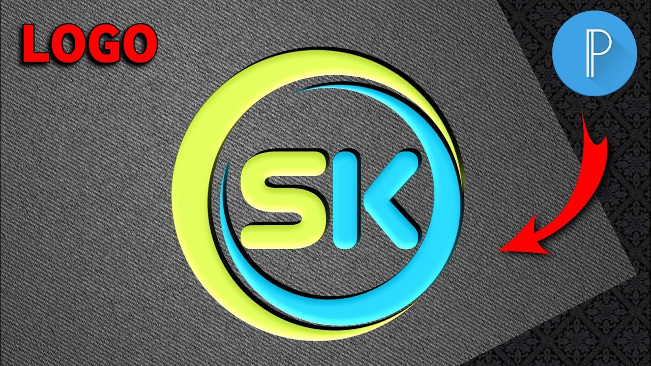 How to Create SK Logo on Android Phone | Pixellab Tutorials | technical ...