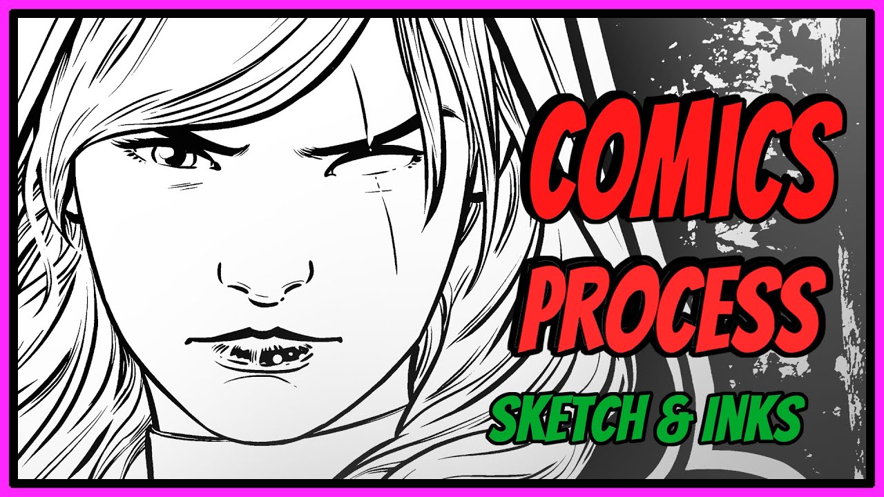Digital sketch and inking: Cover artwork - YouTube