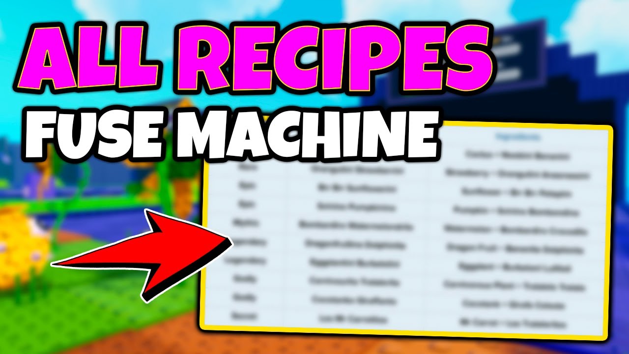 All FUSE RECIPES - Complete Guide [PLANTS VS BRAINROTS] Roblox - YouTube