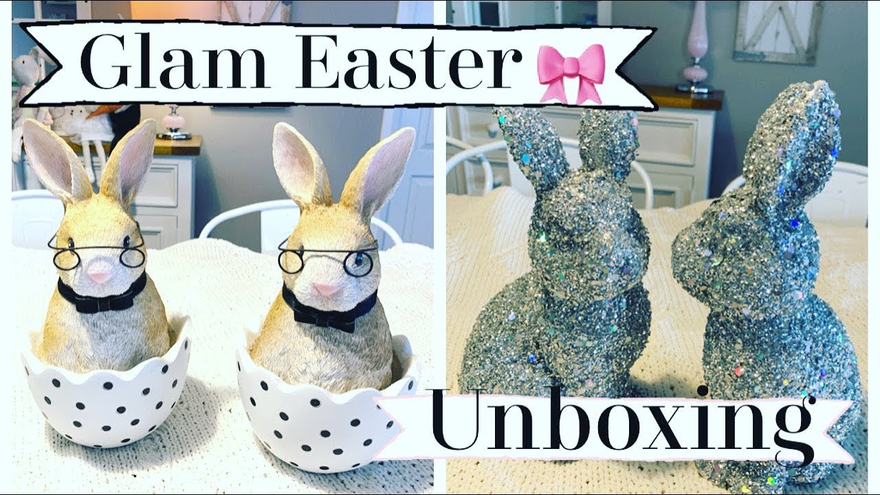 GLAM EASTER DECOR UNBOXING | LETS GET READY FOR BUNNY SEASON - YouTube