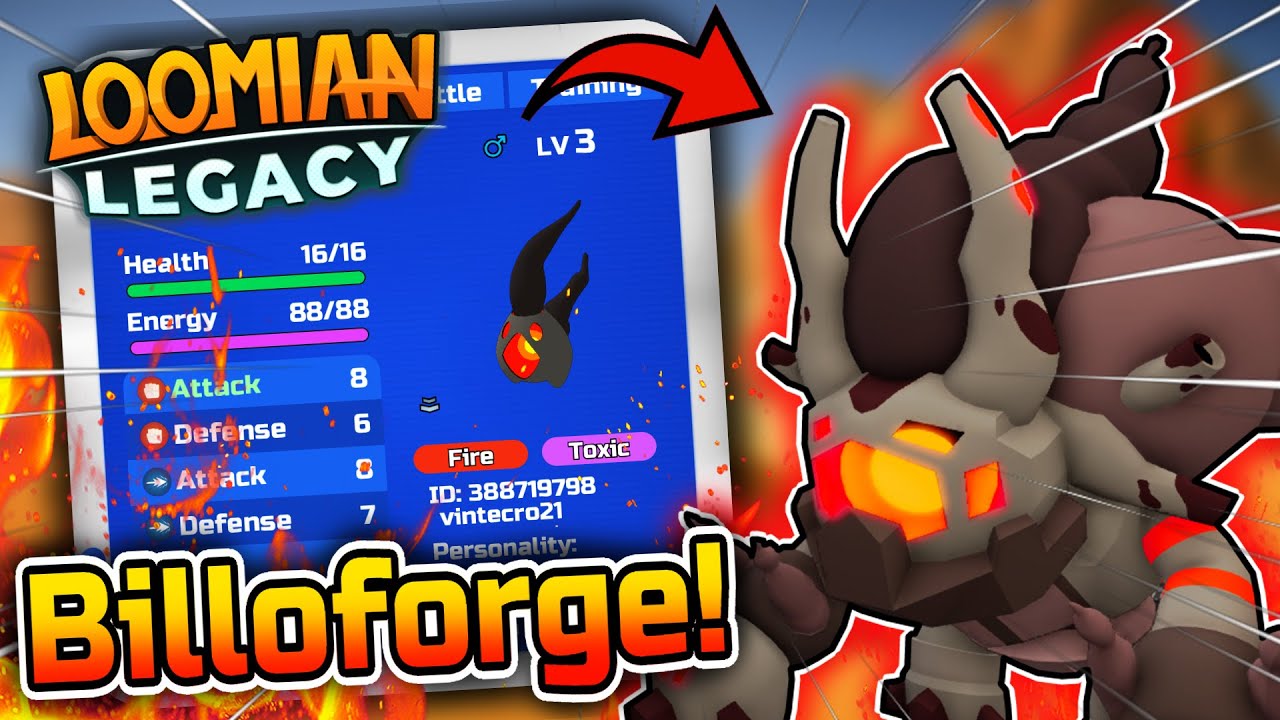 Consigue y EVOLUCIONA a SMOAL En BILLOFORGE (CLIMA) Loomian Legacy ...