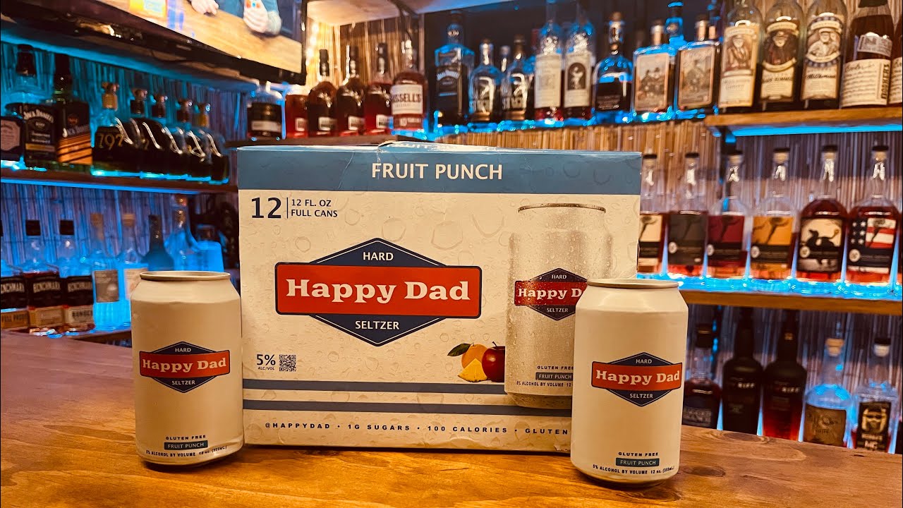 HAPPY DAD Fruit Punch Review. Hard Seltzer - YouTube