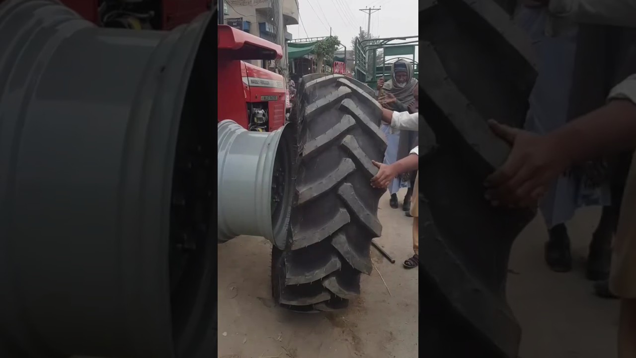 MF 385 2023 MODEL Change the tyre janral tyre installed - YouTube