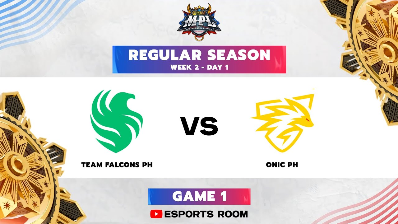 TEAM FALCONS PH vs ONIC PH - Game 1 | MPL PH S15 - REGULAR SEASON WEEK ...
