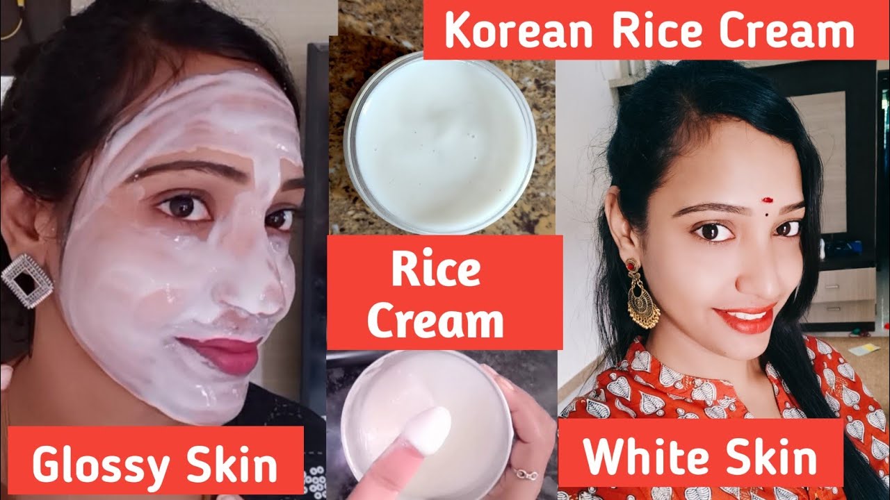 Korean ரகசியம் FACE SHOP Rice Cream For Glossy Shiny White Skin 💯 - YouTube