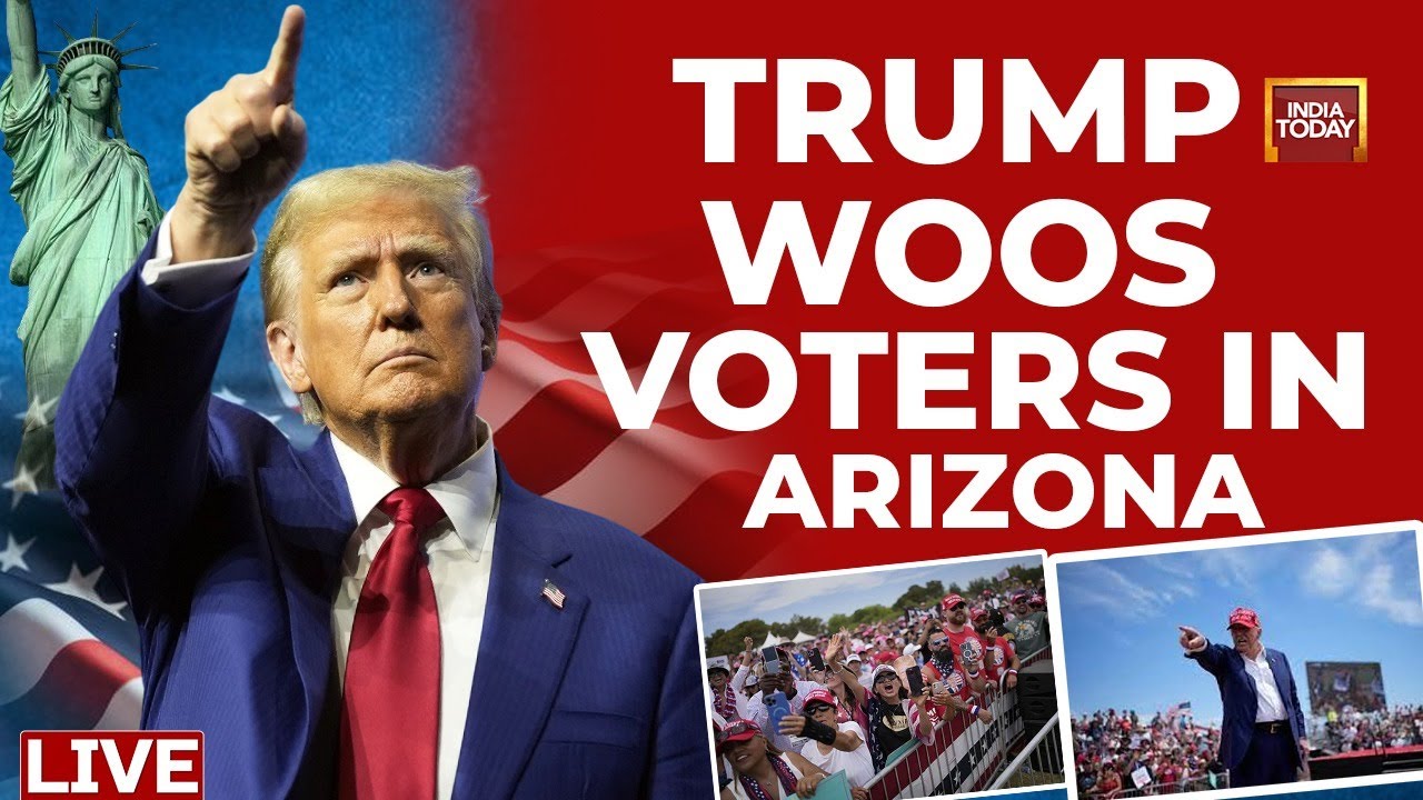 Trump Speech: Trump Rally In Tempe Arizona | Trump vs Kamala | US ...