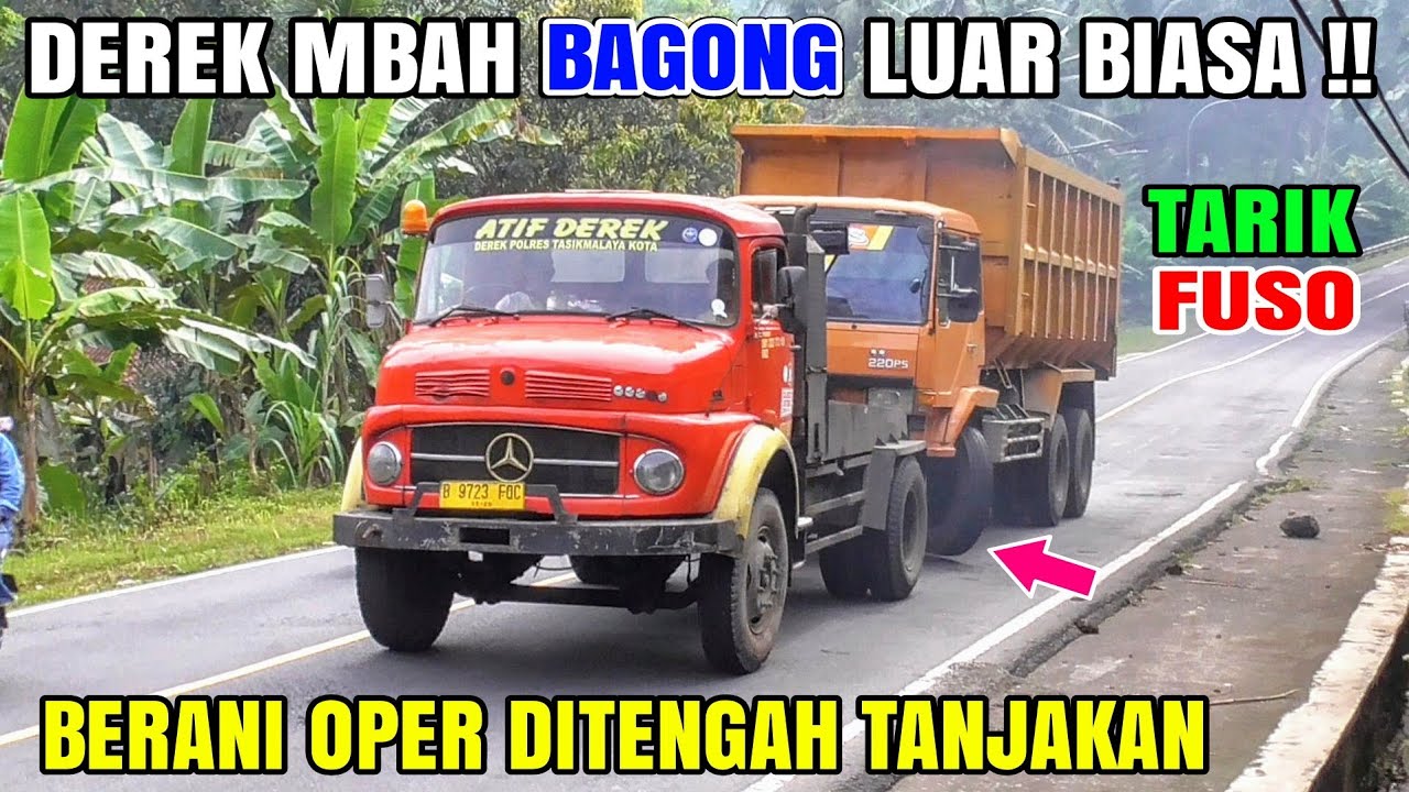 Luar Biasa Tenaga Mercy BAGONG !! Tarik DT FUSO, Tronton Quester, HINO ...