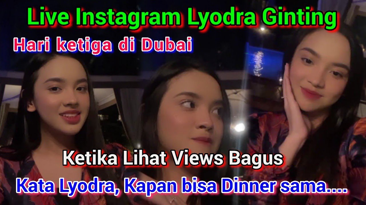 Live IG Lyodra Ginting | Kata Lyodra "Kapan Ya bisa Dinner sama ...