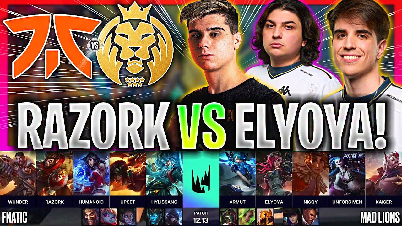 ELYOYA SE ENFRENTA A RAZORK EN PARTIDA BRUTAL! - FNC vs MAD RESUMEN LEC ...