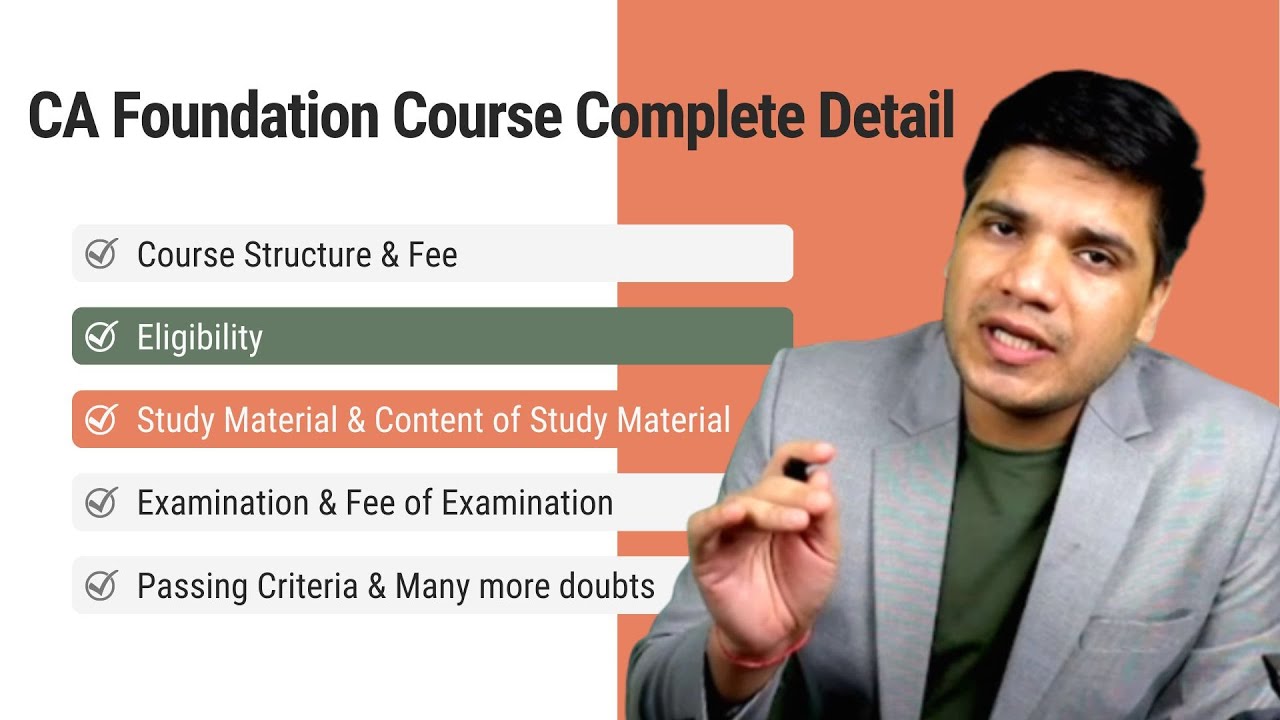 CA Foundation Course Full Detail 2022 || CA Course after 10+2 ...