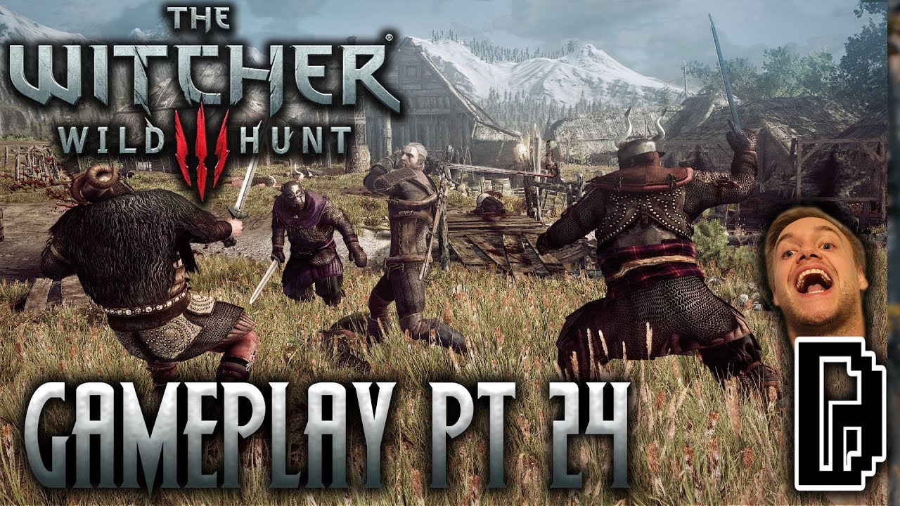 FIGHTING BANDITS! THE WITCHER 3 WILD HUNT PT 24 STORY GAMEPLAY ...