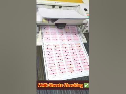 Live OMR Sheet checking | OMR Sheet | OMR Machine #shortsfeed #shorts # ...