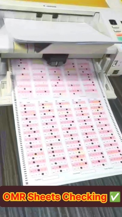 Live OMR Sheet checking | OMR Sheet | OMR Machine #shortsfeed #shorts # ...