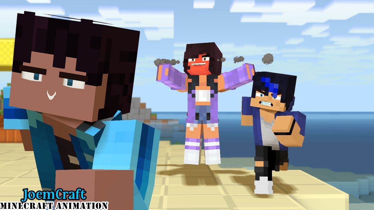 DON'T BULLY APHMAU ! PIERCE ! | AARON VS PEIRCE - Minecraft Animation ...