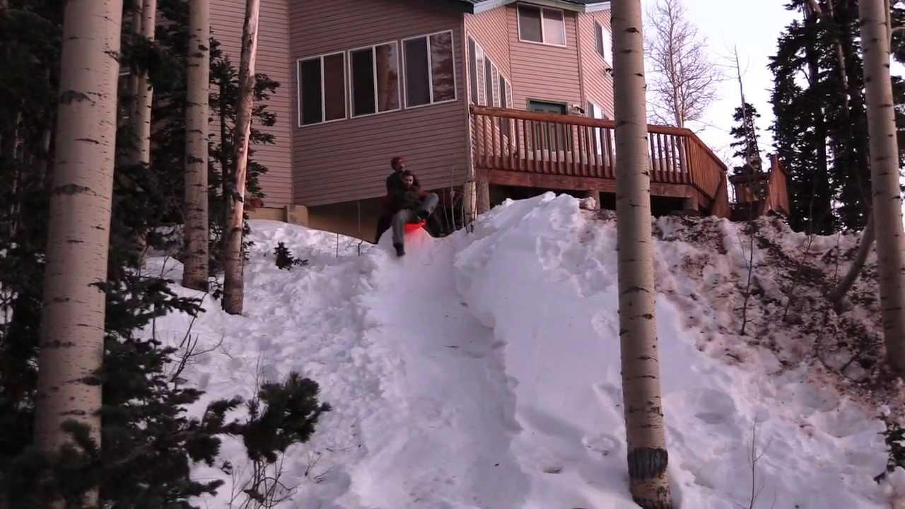 Sledding Fails! (Utah Cabin Trip) - YouTube