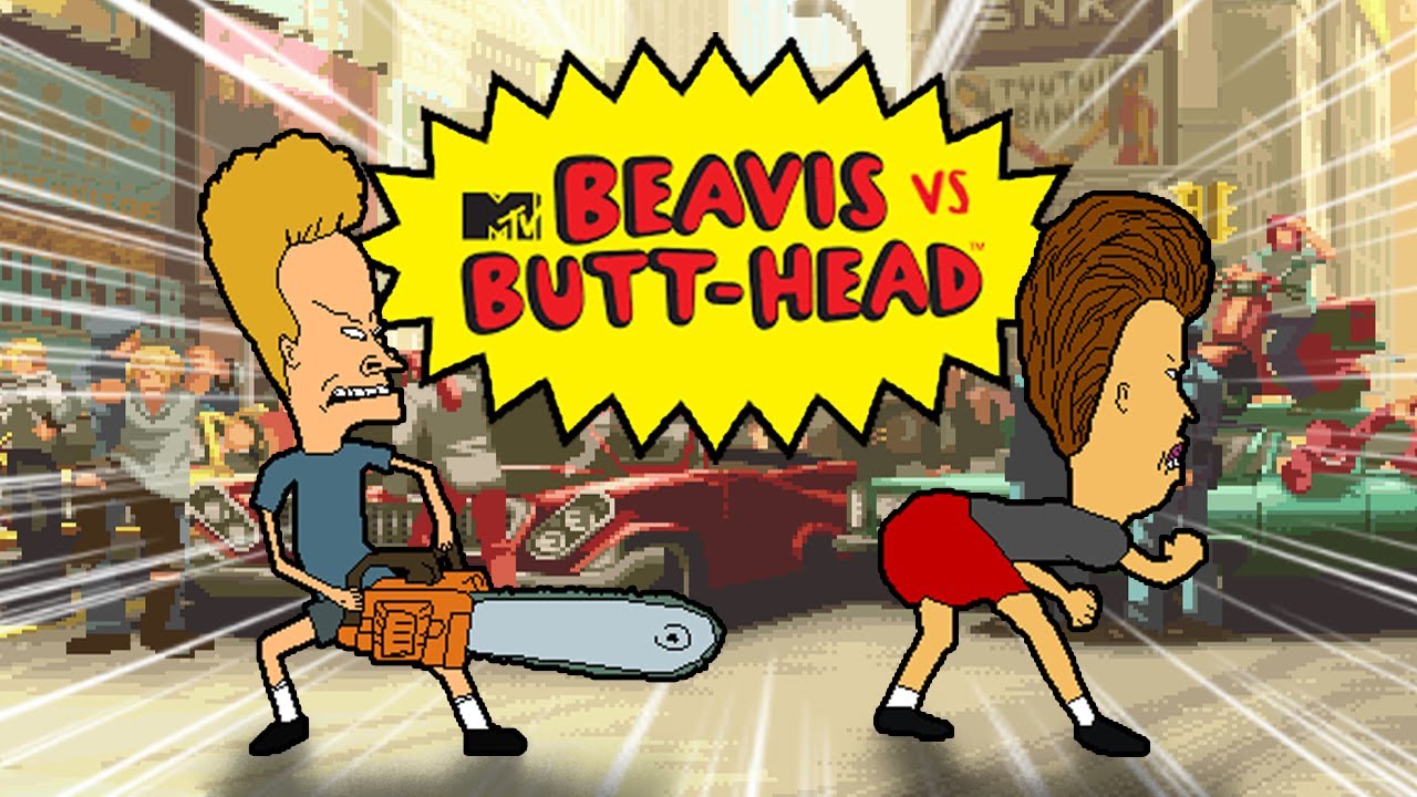 BEAVIS VS BUTT-HEAD - HIGH LEVEL CRAZY FUNNY FIGHT! - YouTube