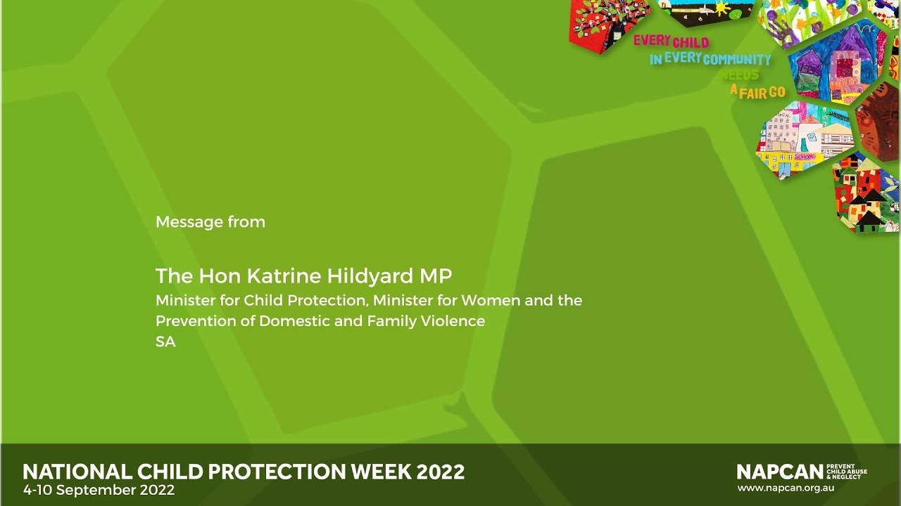 SA: The Hon Katrine Hildyard MP, Minister for Child Protection # ...