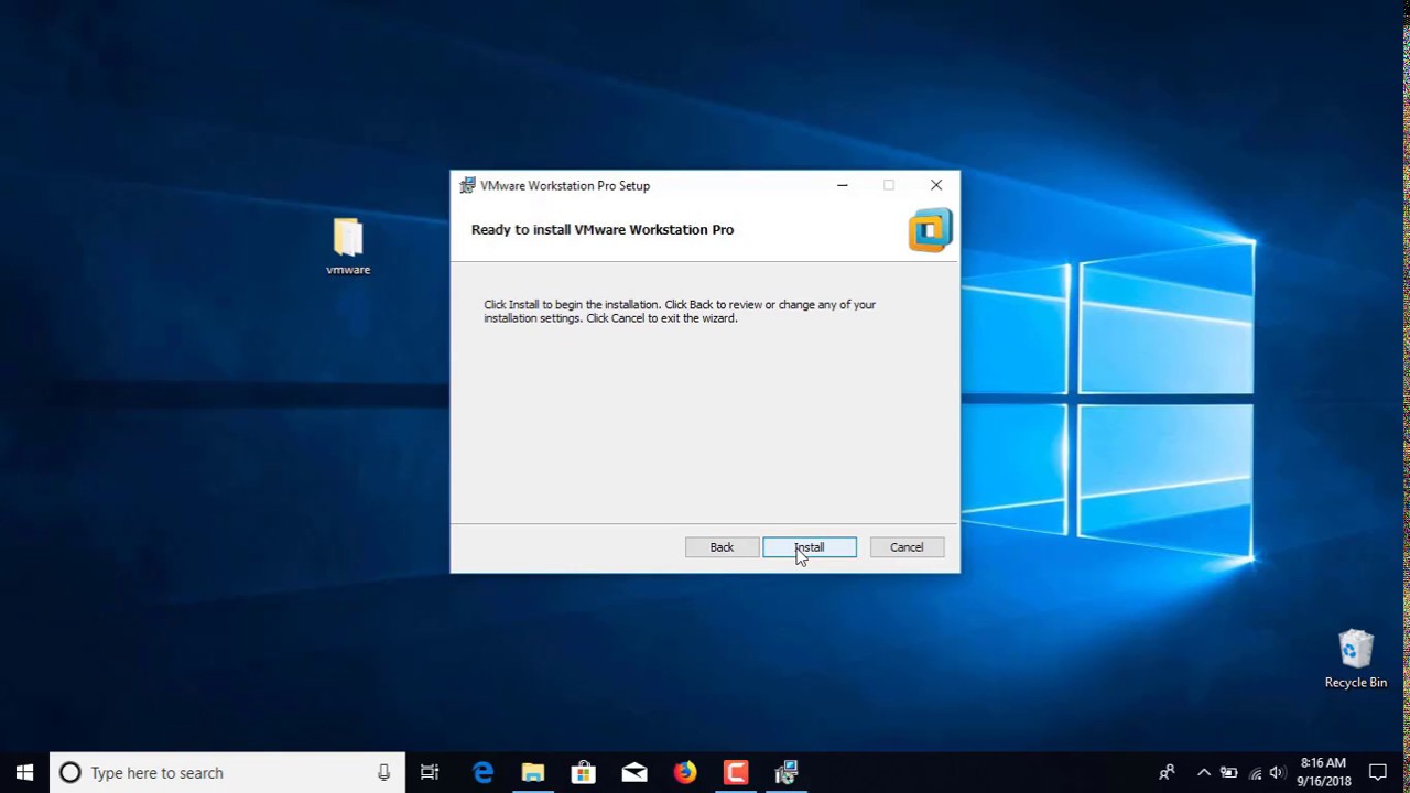 VMware Workstation 14 Pro - Installation - YouTube